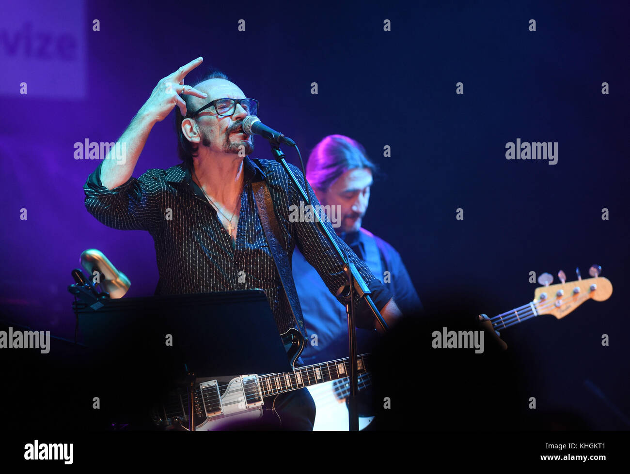 Sumperk, Czech Republic. 16th Nov, 2017. Phill Shoenfelt performs with ...