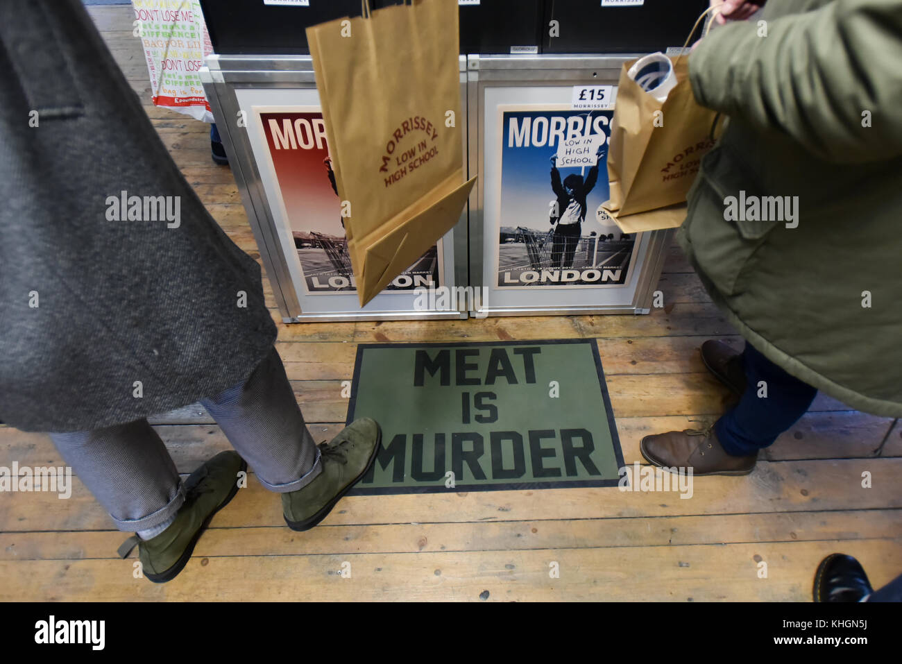 Camden Market, London, UK. 17th Nov, 2017. Morrissey pop-up shop in ...