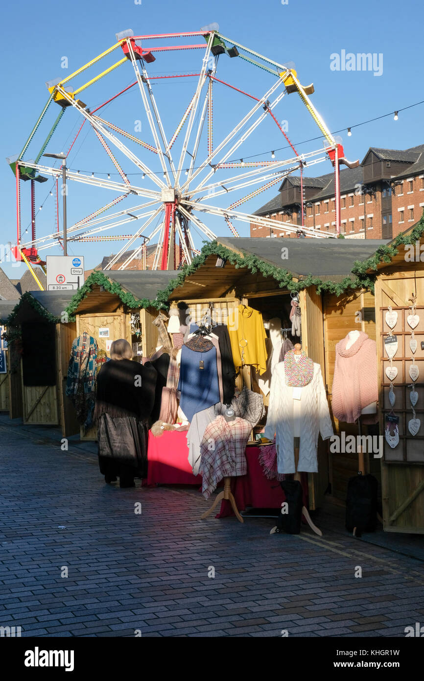 Gloucester, UK. 17th Nov, 2017. A traditional Victorian market with ...