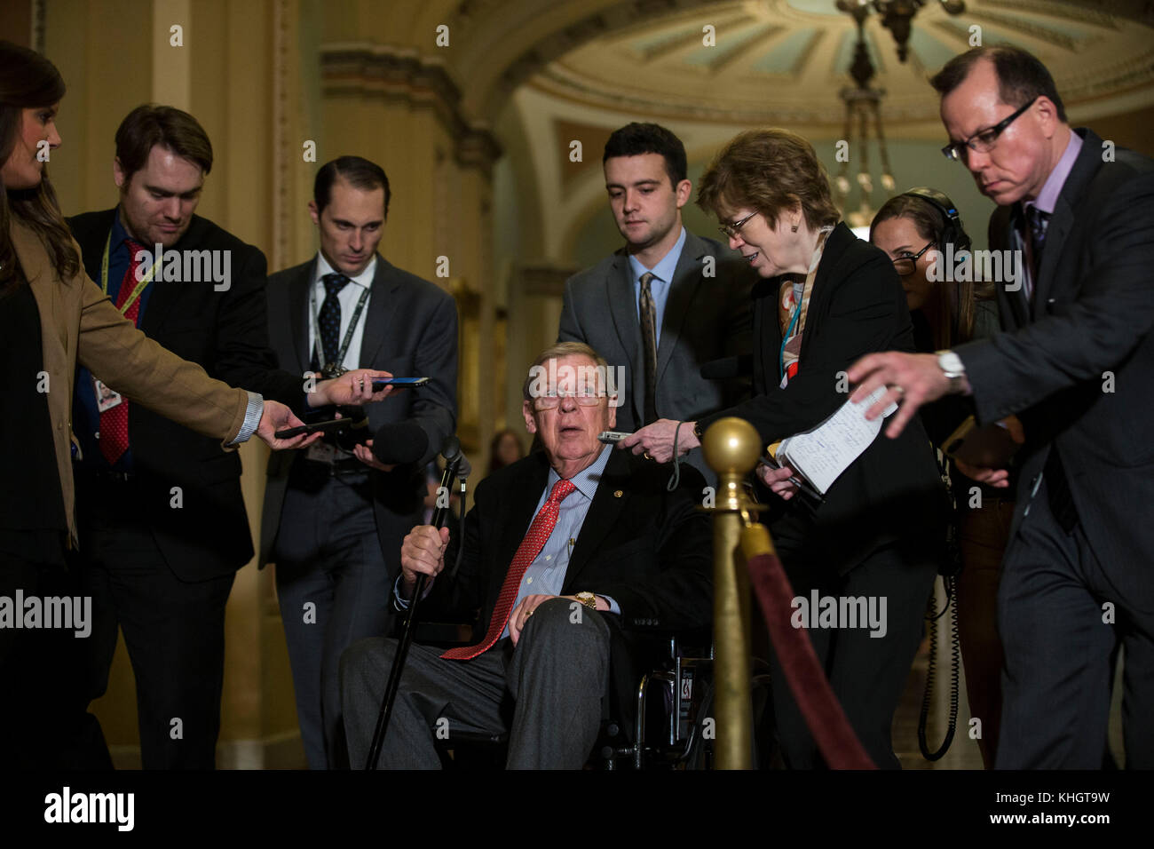 Washington, USA. 14th Nov, 2017. United States Senator Johnny Isakson ...