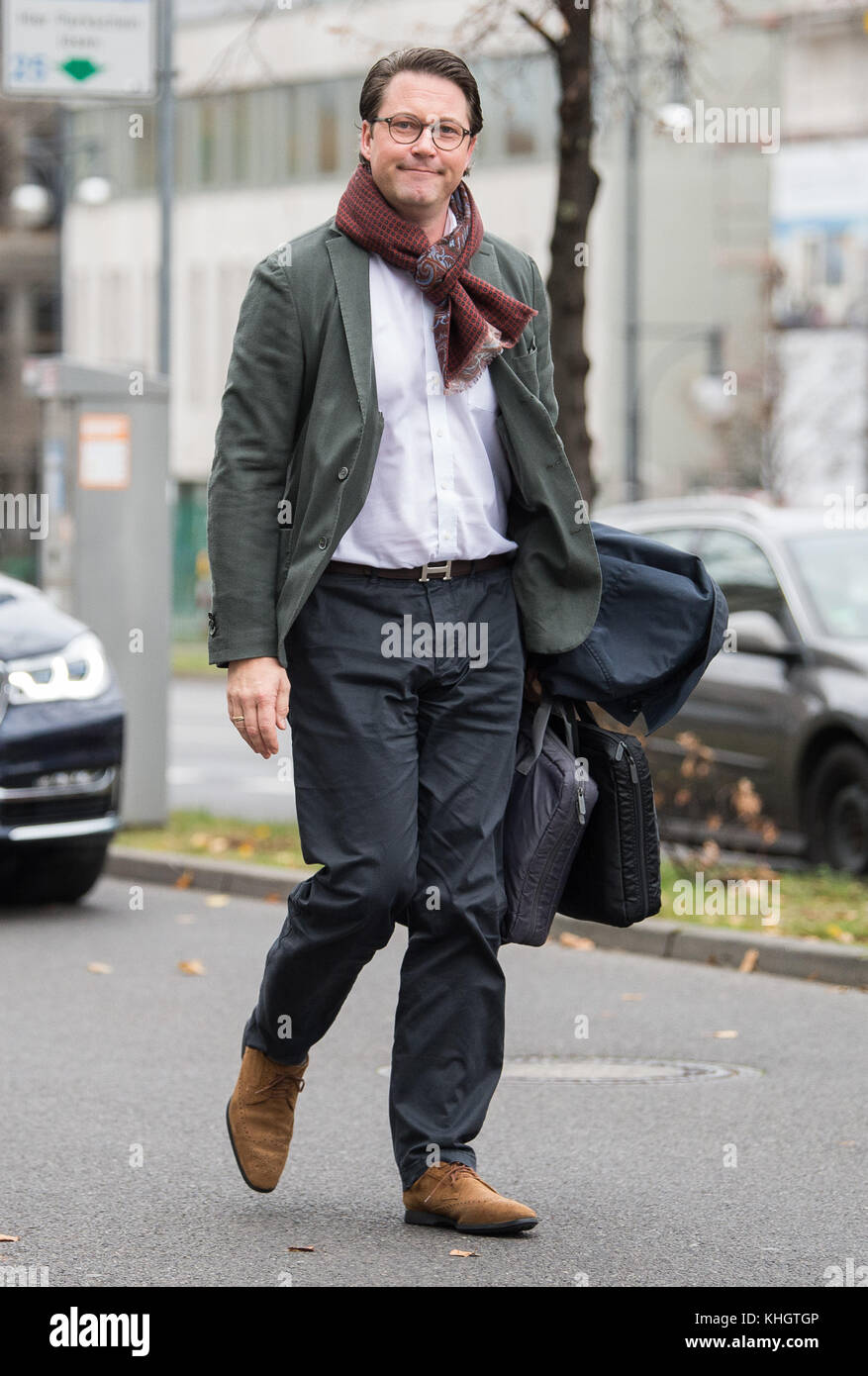 Berlin, Germany. 18th Nov, 2017. General secretary of the CSU, Andreas ...