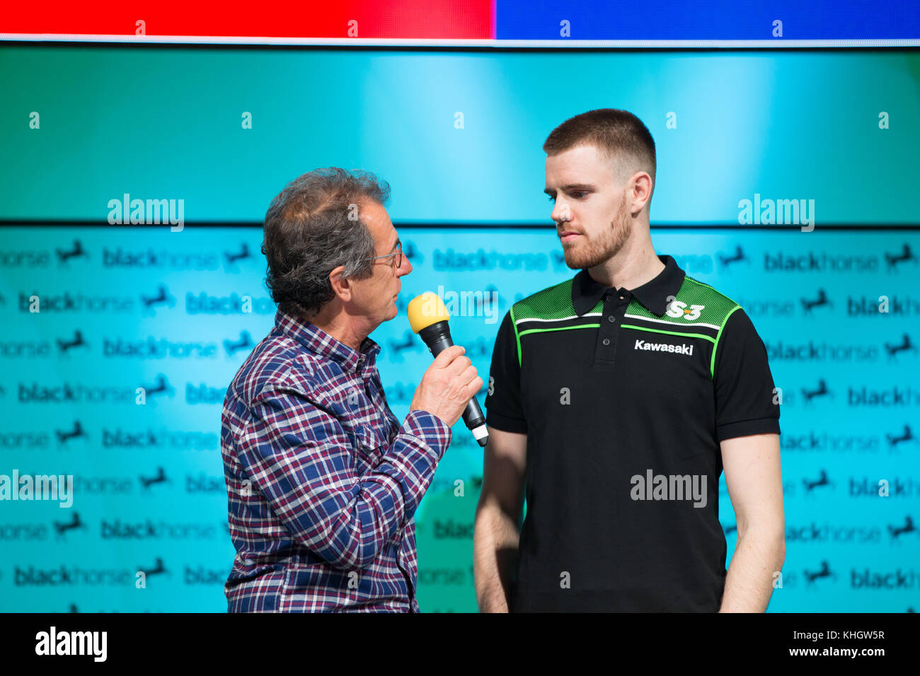Birmingham, UK. 18th Nov, 2017. Danny Buchan a British Superbikes rider ...