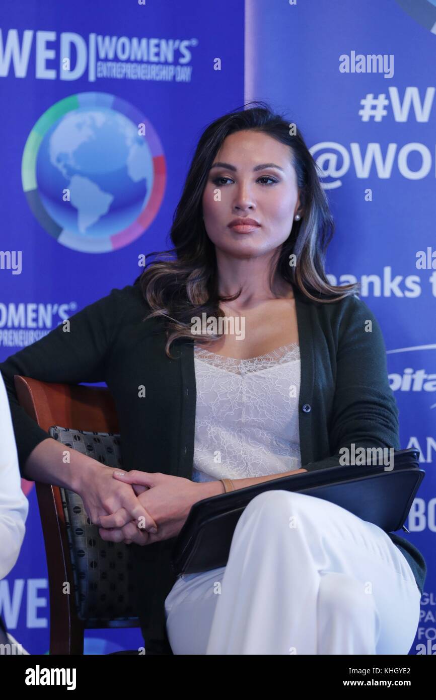United Nations, New York, USA, November 17 2017 - Mina Chang attends ...