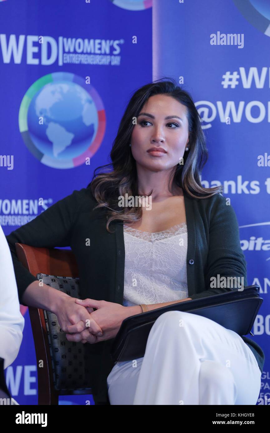 United Nations, New York, USA, November 17 2017 - Mina Chang attends ...