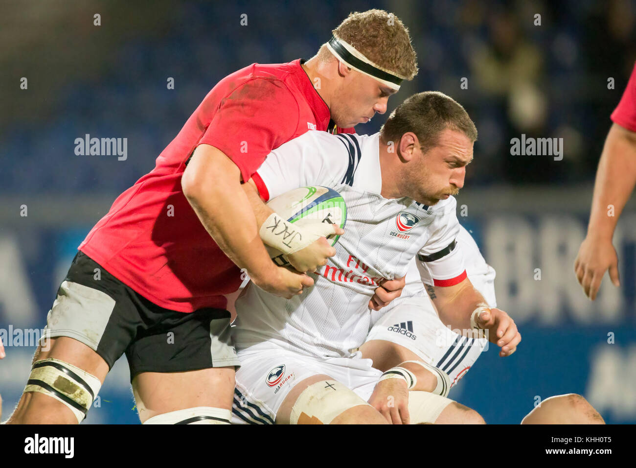 Wiesbaden, Germany. 18th Nov, 2017. Eric Marks (Germany, 5) and Tony ...