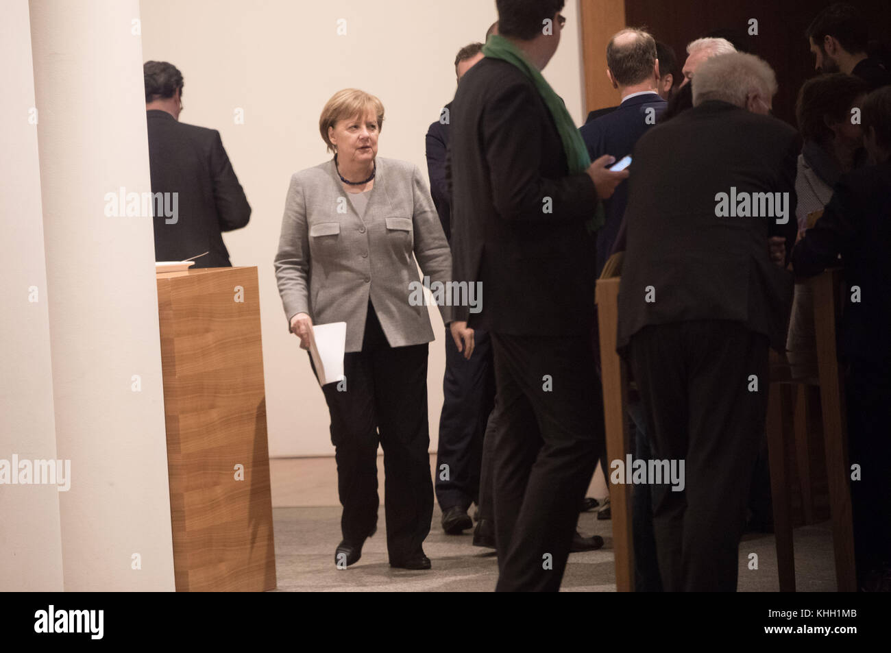 Berlin, Germany. 19th Nov, 2017. CDU federal chairwoman and Chancellor ...