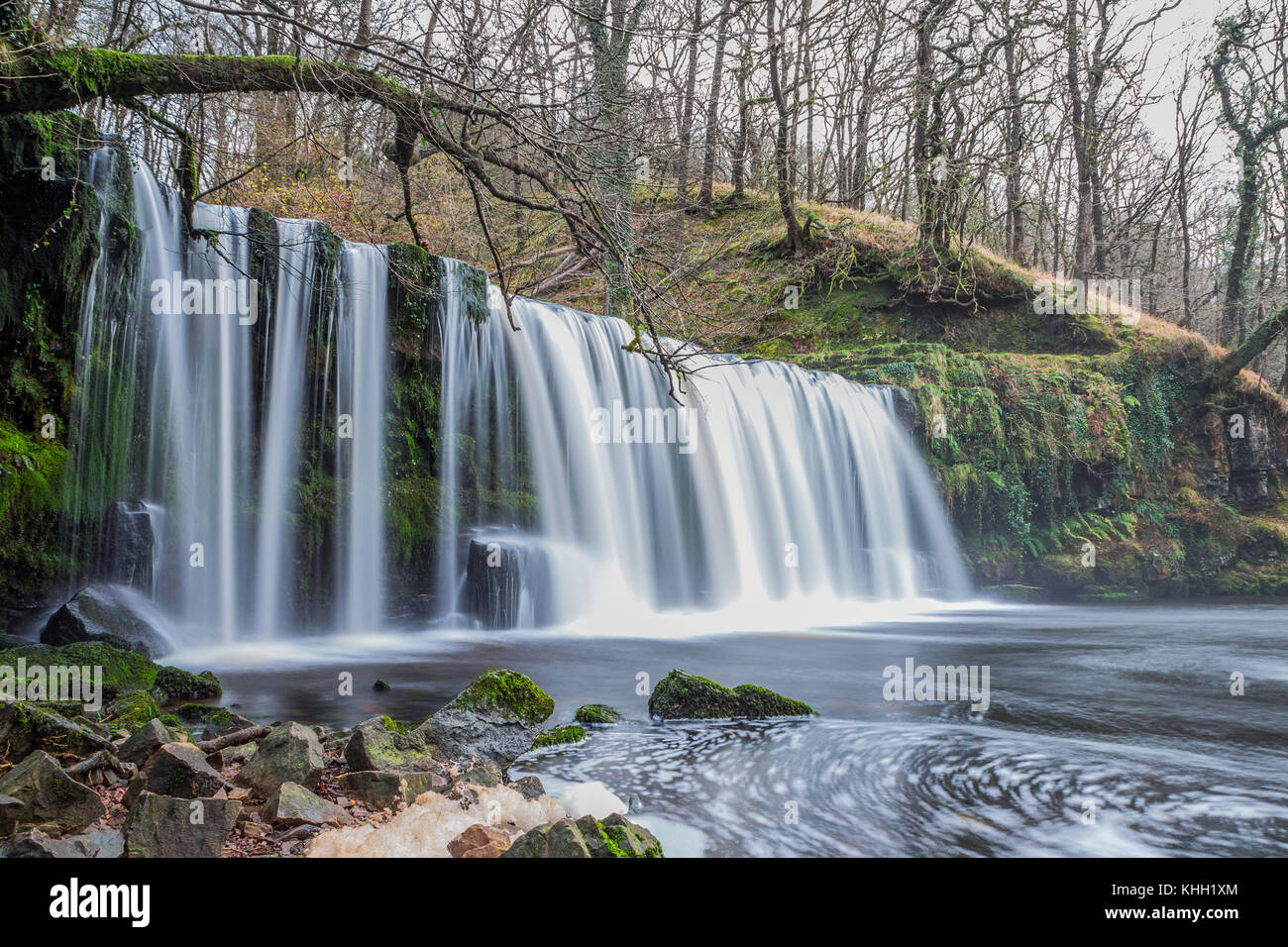 Pontneddfechan, South Wales, UK. 19th November, 2017. The waterfalls on ...