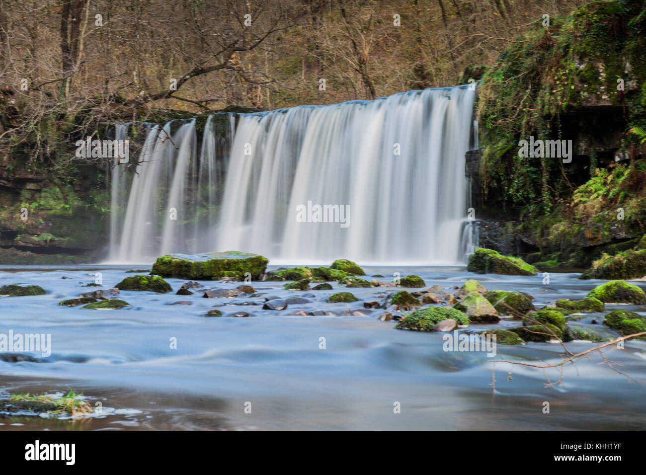 Pontneddfechan, South Wales, UK. 19th November, 2017. The waterfalls on ...
