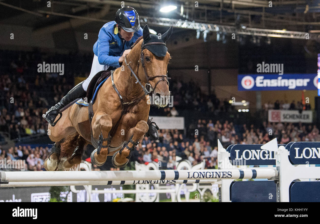 Stuttgart, Germany. 19th Nov, 2017. The German show jumper Christian ...