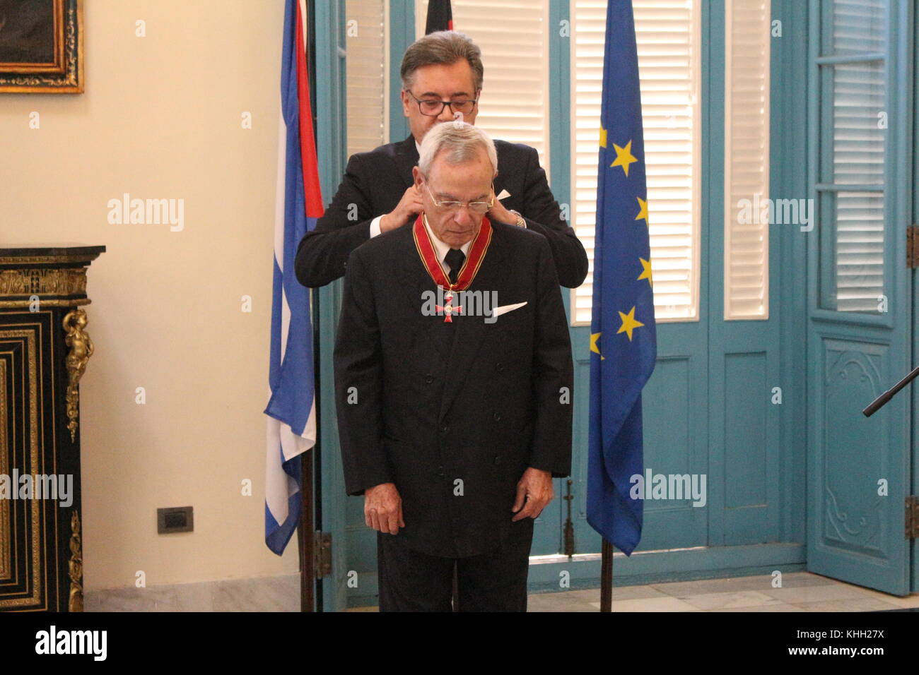 The Cuban town historian Eusebio Leal receives the Order of Merit of ...