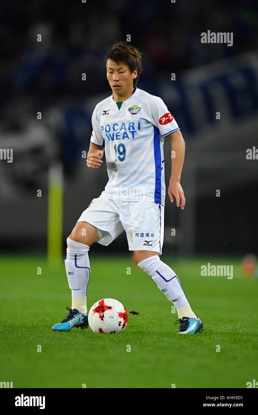 Tokyo, Japan. 19th Nov, 2017. Yuto Uchida (Vortis) Football/Soccer : 2017 J2 League match ...