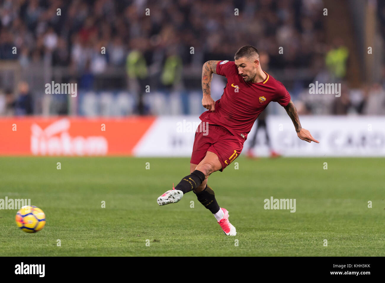 Rome, Italy. 18th Nov, 2017. Aleksandar Kolarov (Roma) Football/Soccer ...