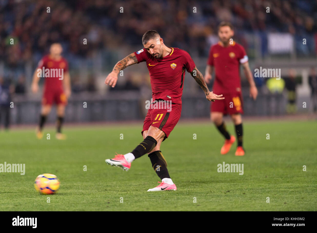 Rome, Italy. 18th Nov, 2017. Aleksandar Kolarov (Roma) Football/Soccer ...
