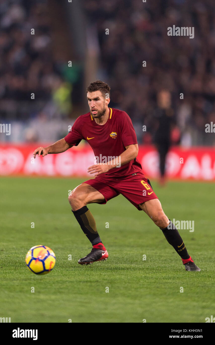 Rome, Italy. 18th Nov, 2017. Kevin Strootman (Roma) Football/Soccer ...
