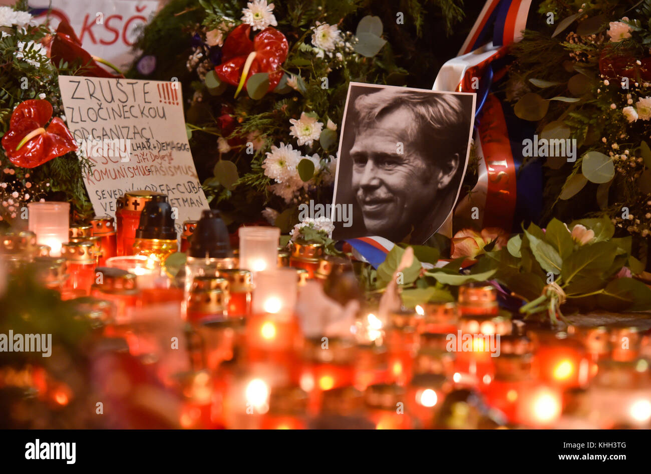 Thousands of people light candles as they pay respect to the 1989 ...