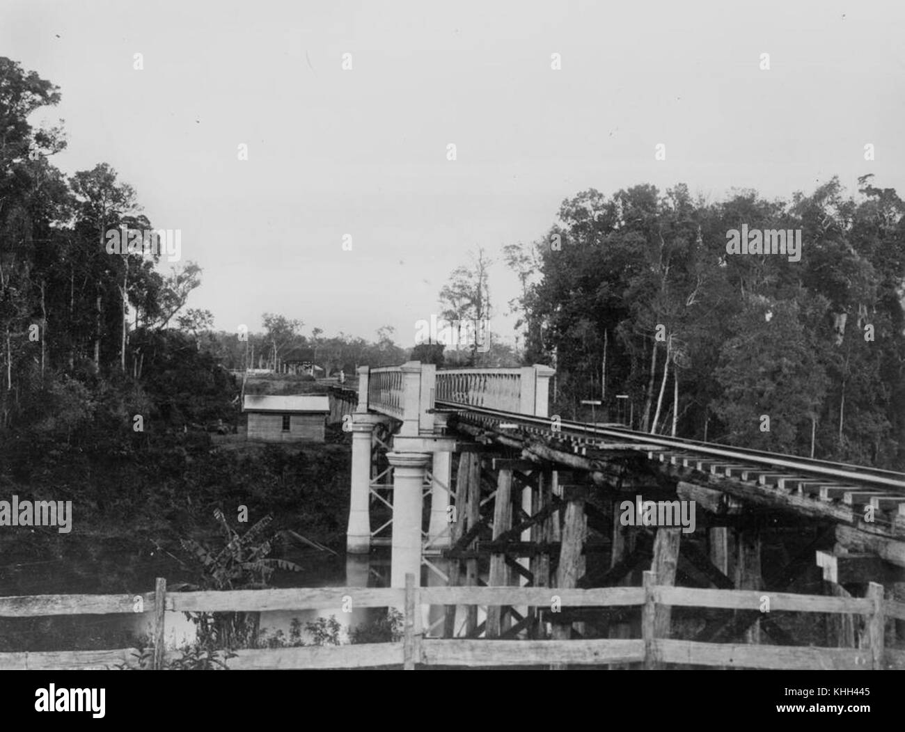Australian railway crossing Black and White Stock Photos & Images - Alamy