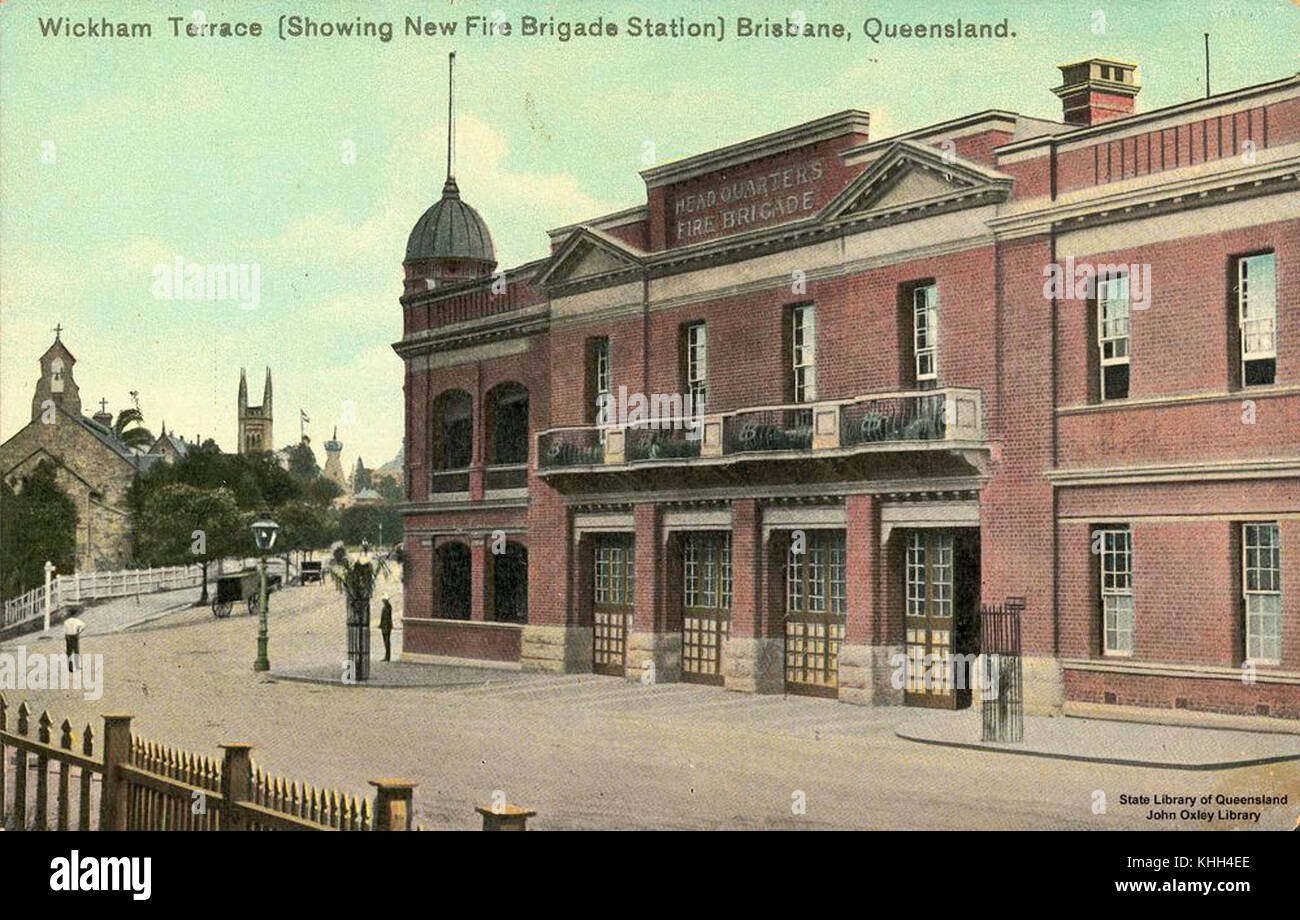 2 139468 Fire Brigade Headquarters on the corner of Wickham Terrace and ...