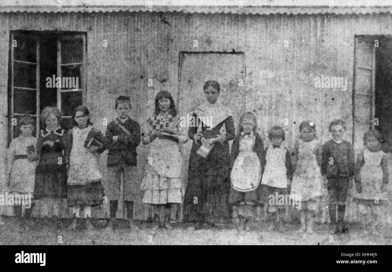19th century school children teacher hi-res stock photography and ...