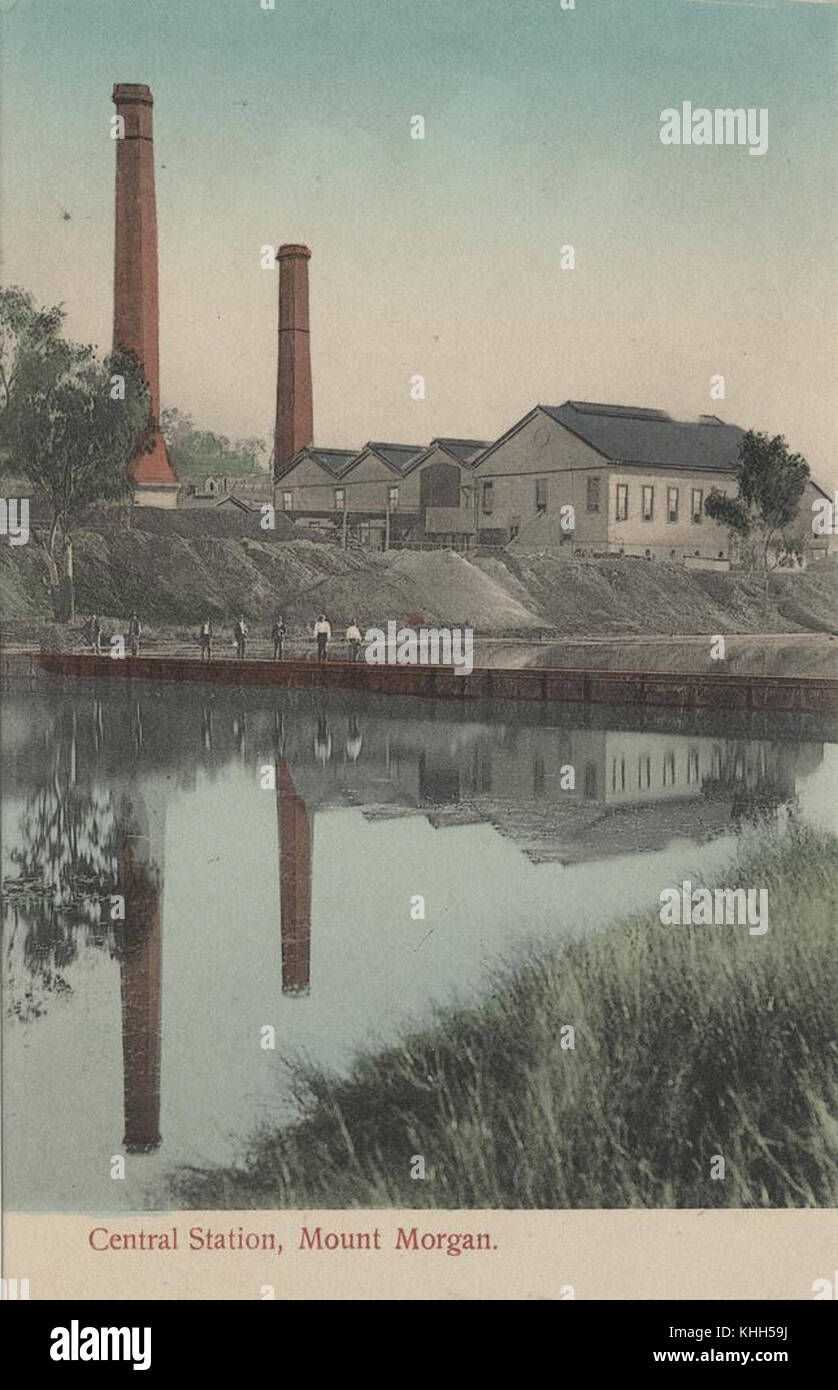 2 237242 View of the central station section of the Mount Morgan mine ...