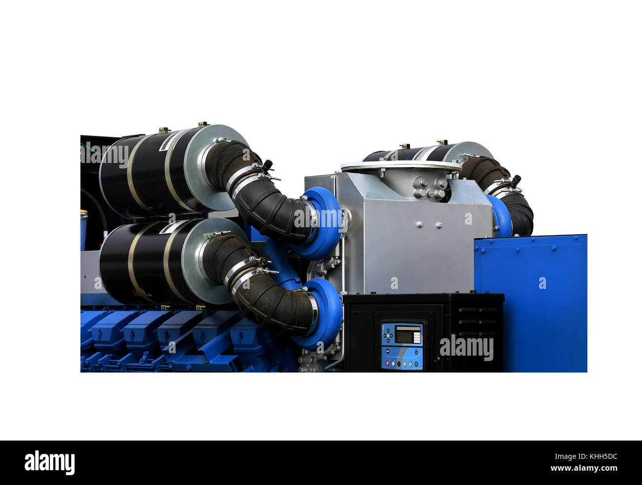 Air intakes with inhaler on the top of the gas turbine engine and a ...