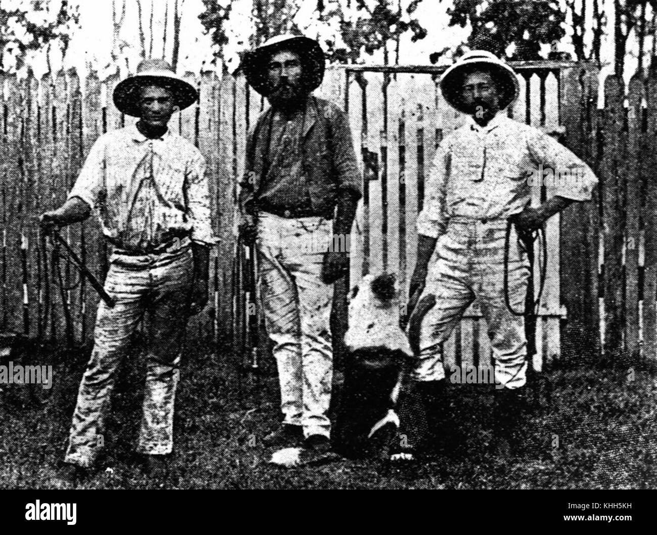 This historical photograph from 1899 shows two stockmen from Lake ...