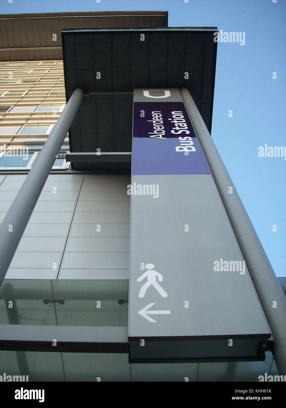 Aberdeen bus station sign Stock Photo - Alamy