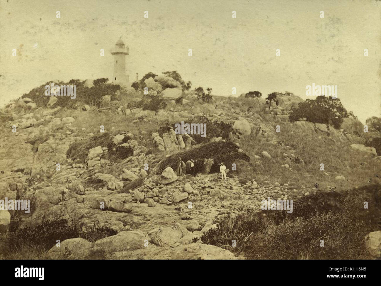 2 239330 Stone Island Lighthouse in Bowen Harbour, 1876 Stock Photo - Alamy