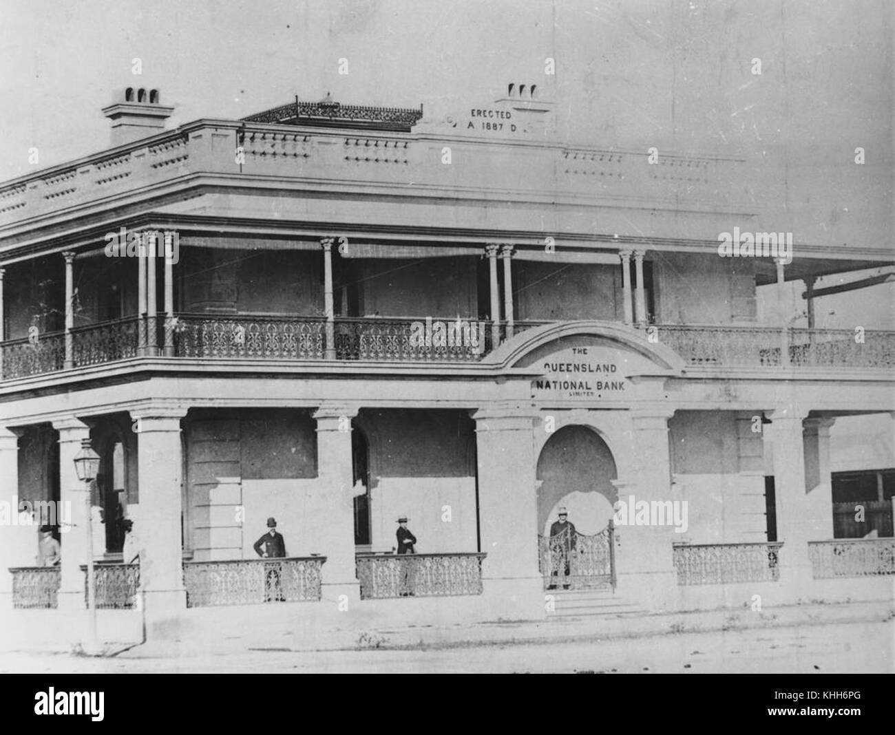 This photograph shows the Queensland National Bank in Bundaberg ...