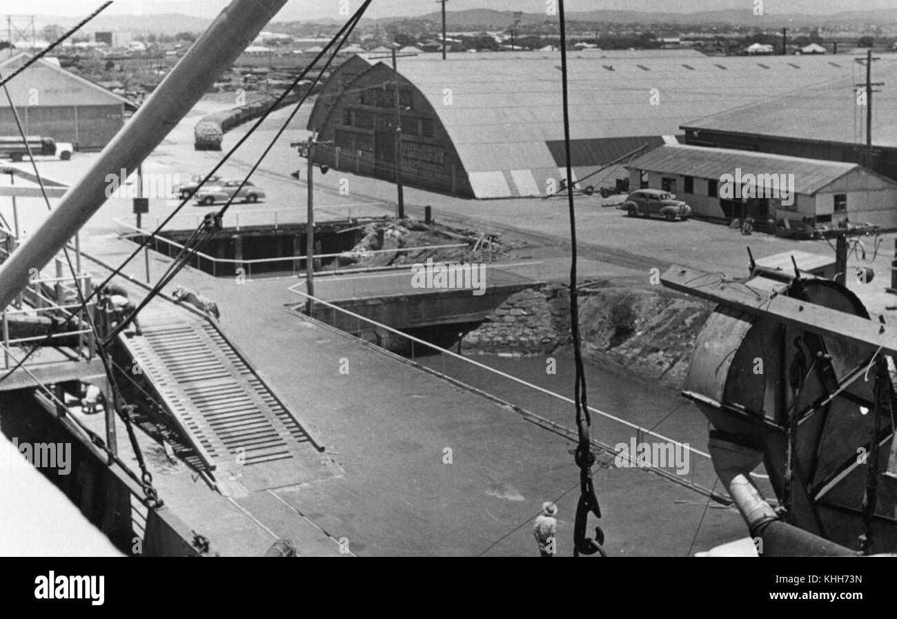1 211772 View of the Pinkenba Wharf in Brisbane, 1953 Stock Photo - Alamy