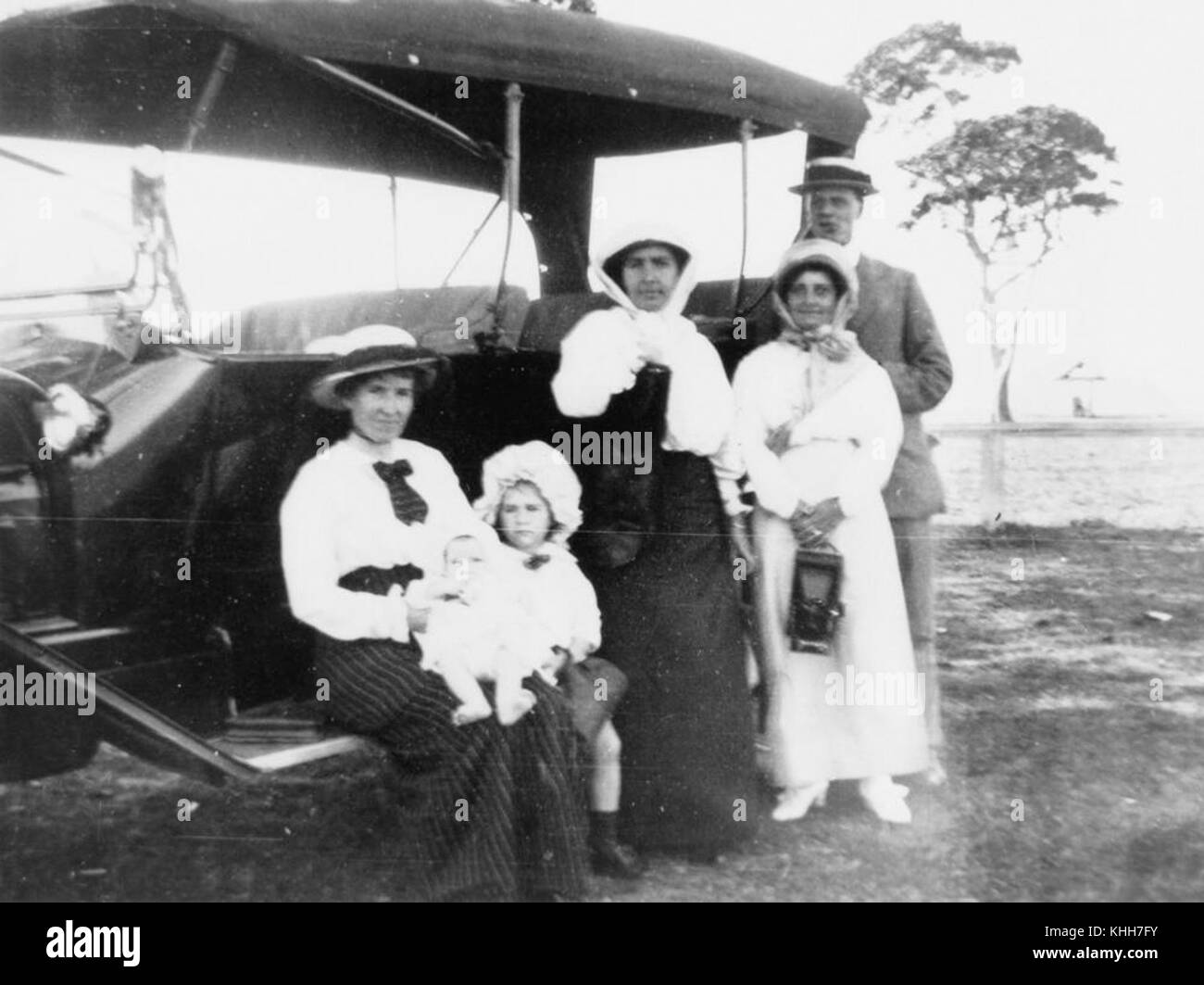 This photograph shows the Campbell Family during their excursion to ...