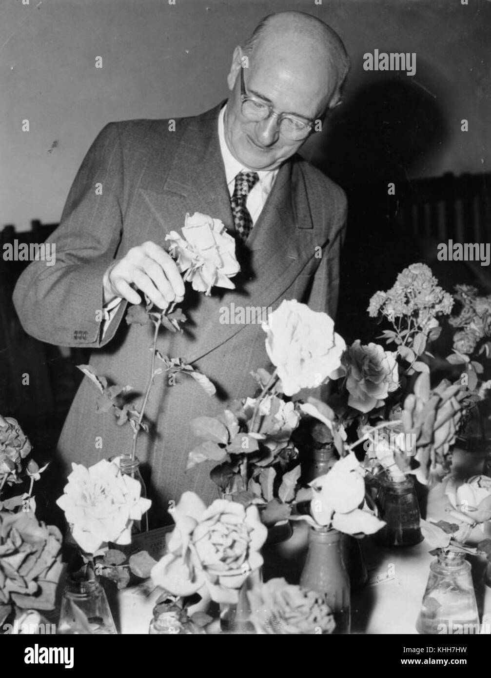 National rose garden Black and White Stock Photos & Images - Alamy
