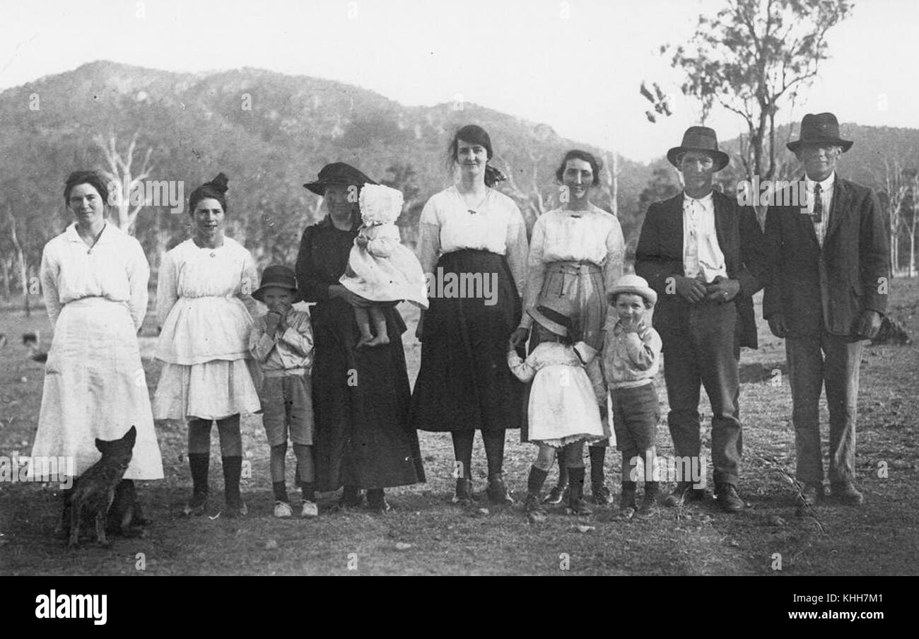1 154439 Flanagan and Doherty families at Mount Barney, ca. 1925 Stock ...