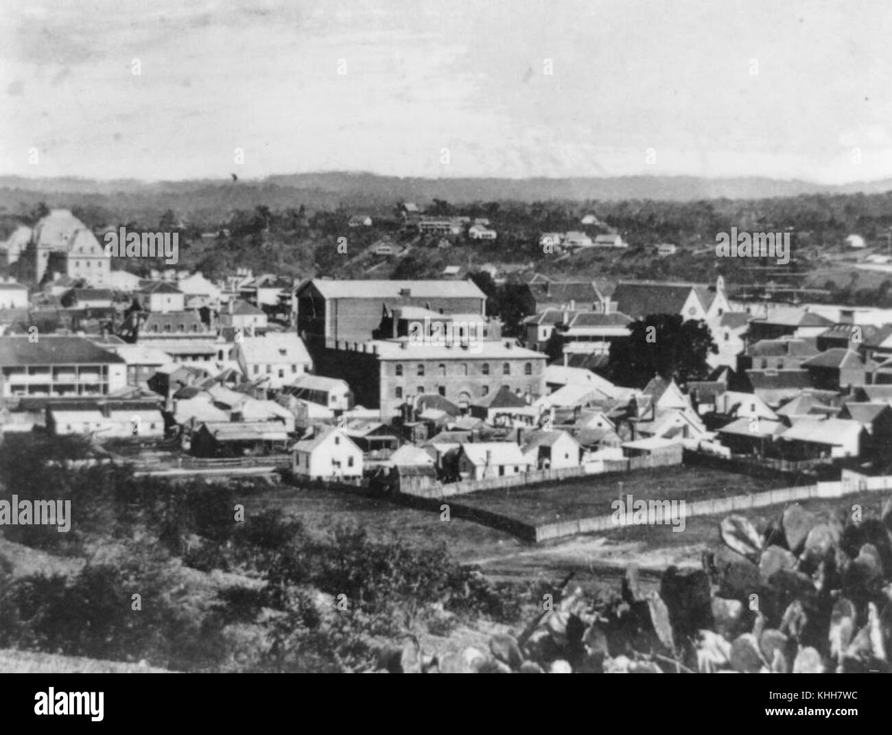 1 63671 Town of Brisbane, ca. 1870 Stock Photo - Alamy
