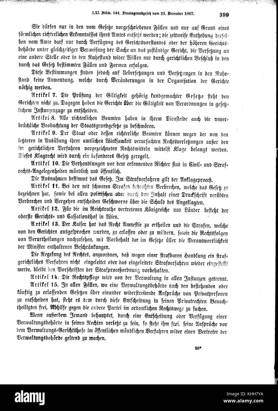The Reichsgesetzblatt of Austria in 1867 was an official publication ...
