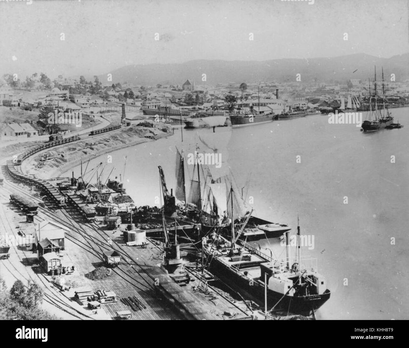 River from above Black and White Stock Photos & Images - Alamy