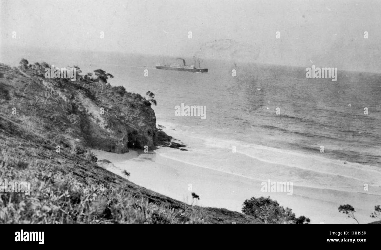 1 64743 Ship entering Moreton Bay, Brisbane, ca. 1920 Stock Photo - Alamy