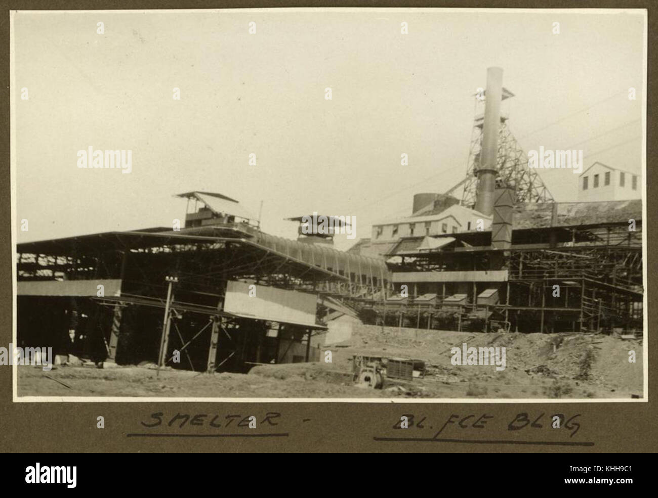 2 257078 View of the smelter and equipment at Mt. Isa Mines, 1923 Stock ...