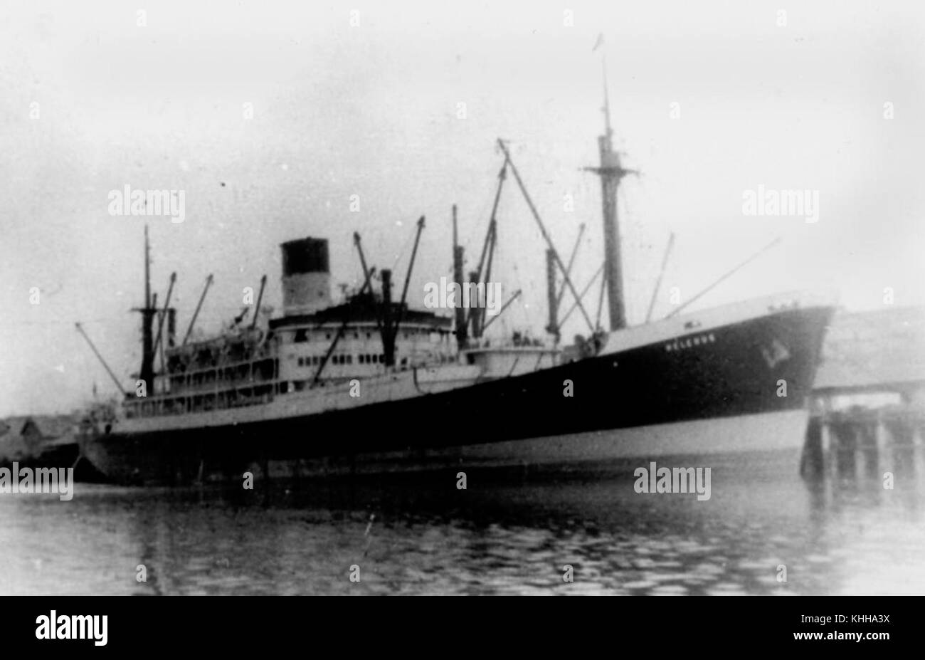 This image depicts the ship *Helenus*, a historical vessel likely ...