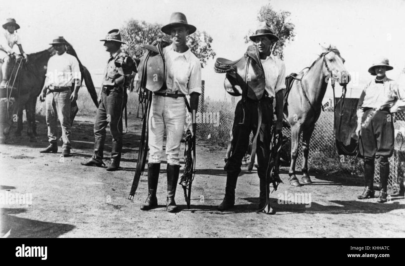 This photograph features members of the Walsh family at Camboon Station ...