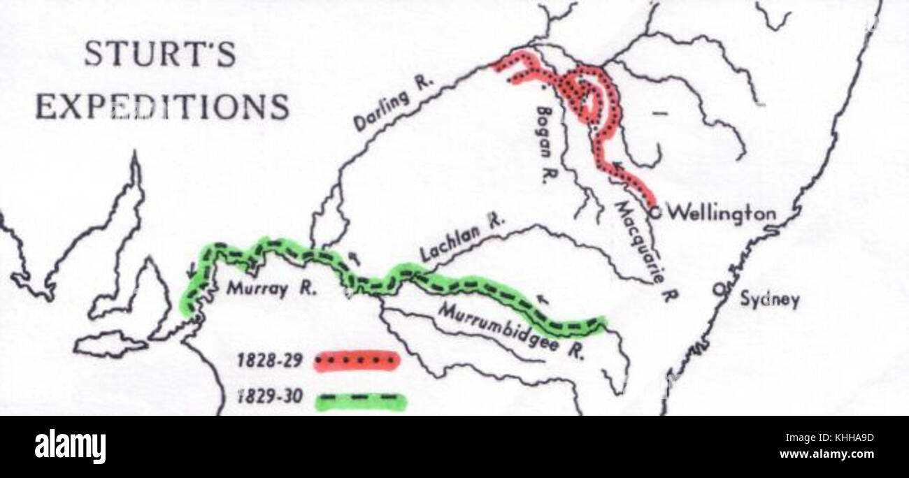 Sturt map hi-res stock photography and images - Alamy