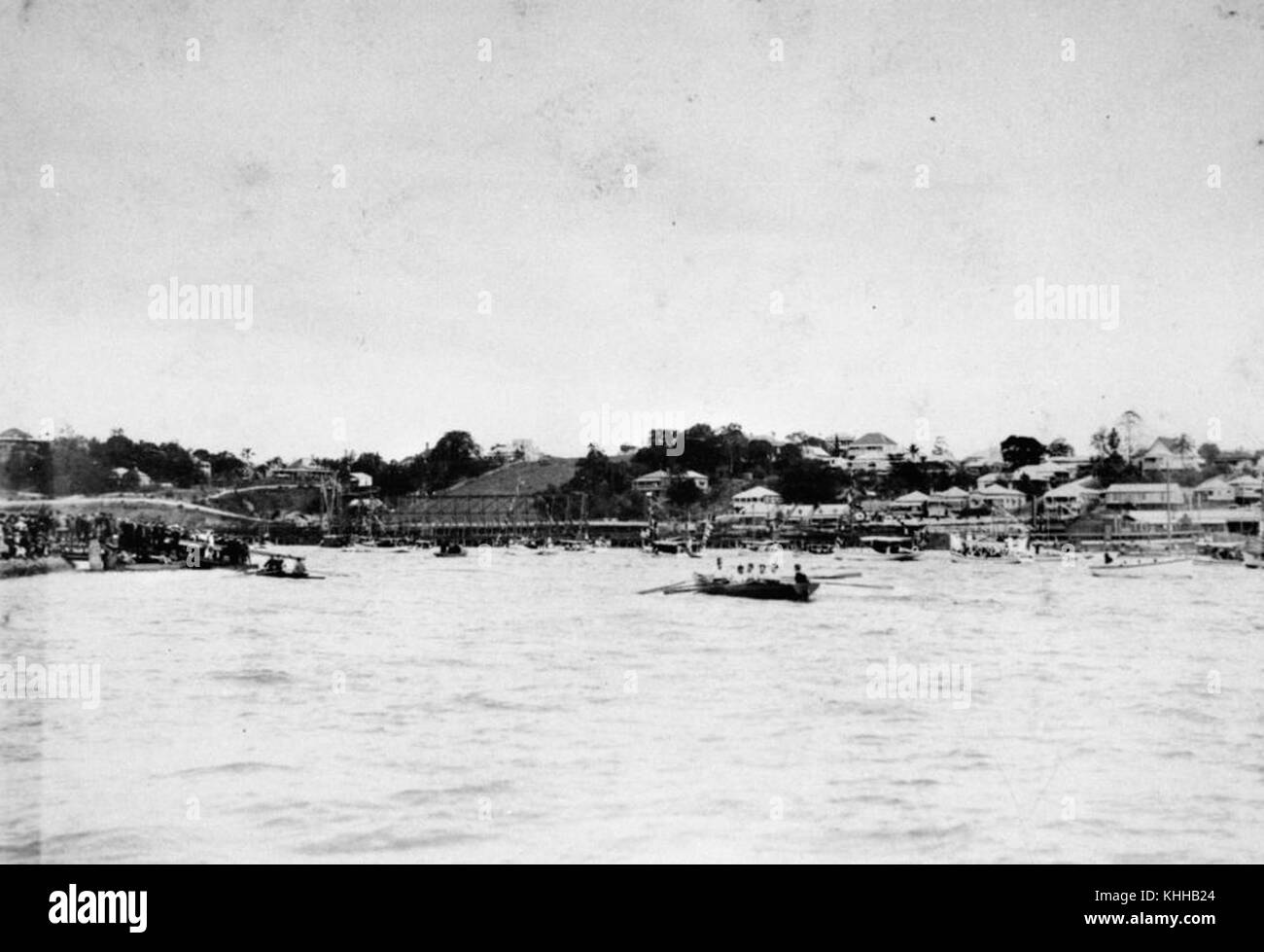 The Peace Carnival Regatta of 1919 took place on the Brisbane River ...