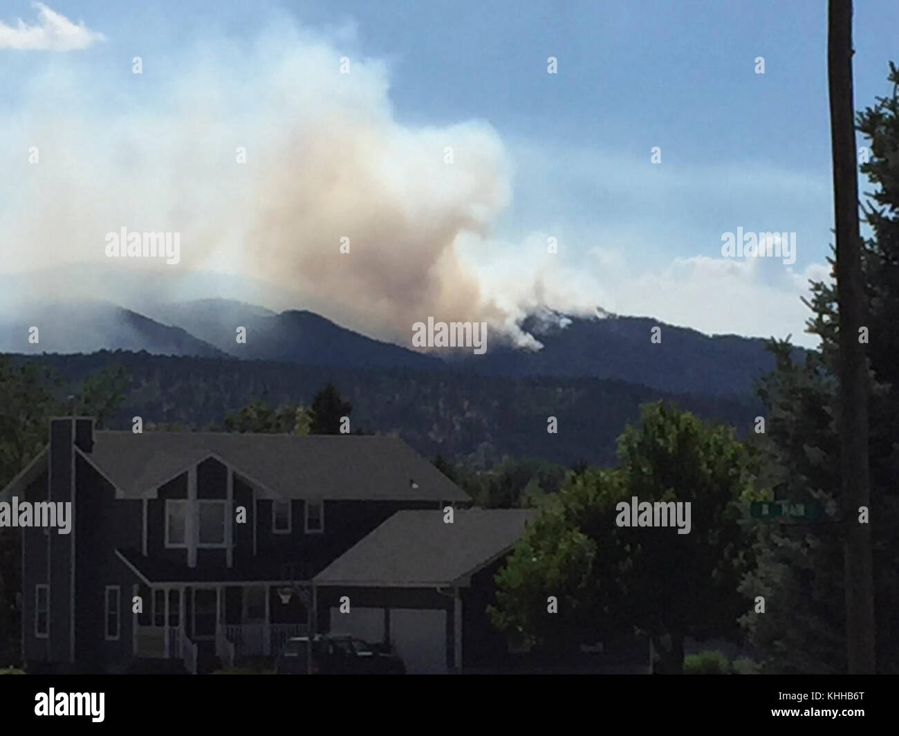 The Crow Peak Fire located in the Black Hills National Forest near ...