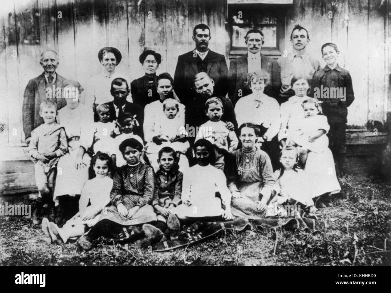 1 92308 Swenson family and Burrows family, Mount Crosby, ca. 1916 Stock ...