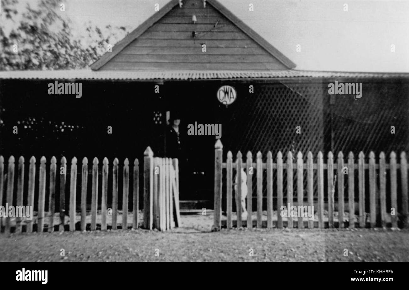 This photograph from around 1940 shows C.W.A. Hall in Winton ...