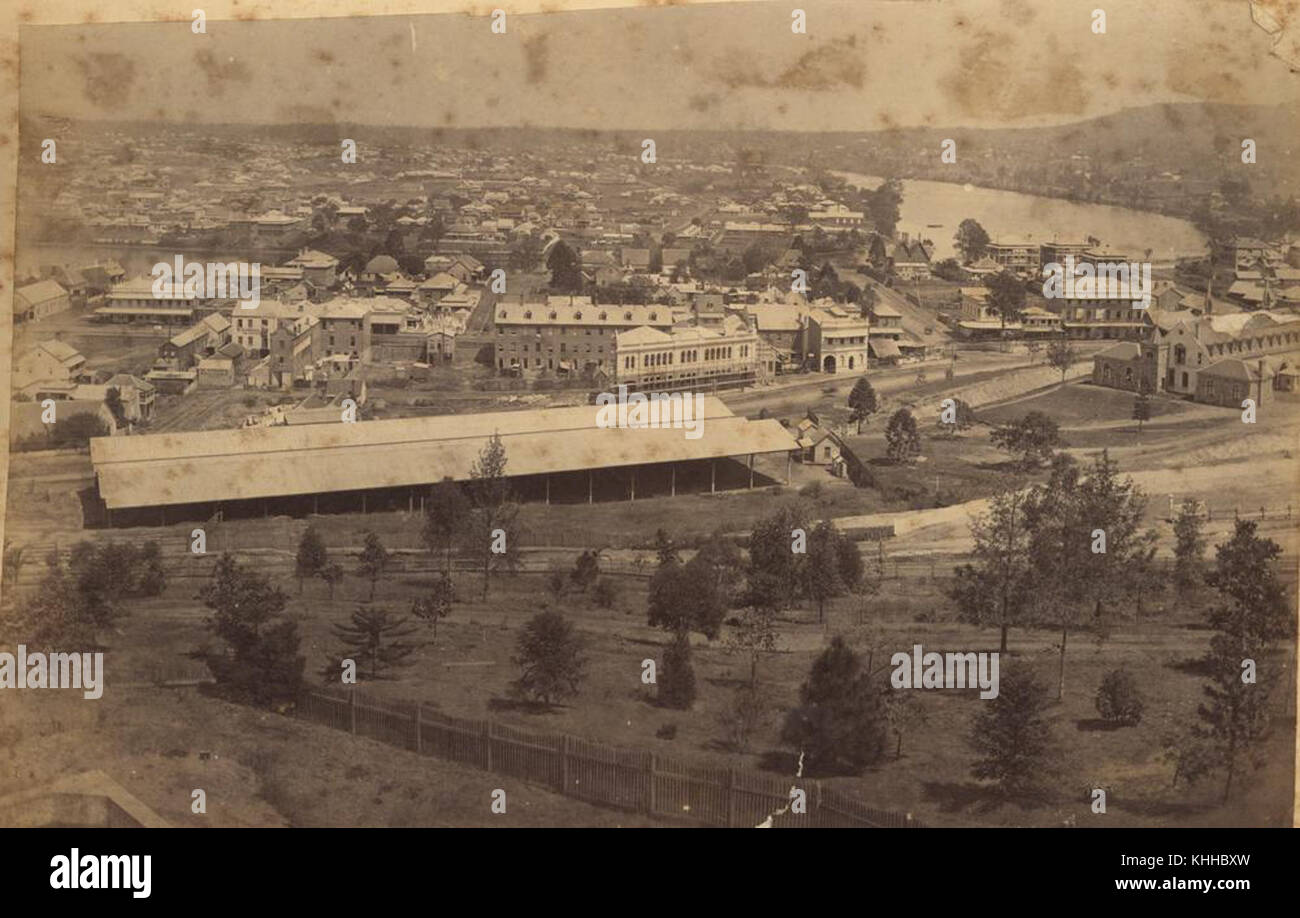 1 235057 Buildings in Brisbane in 1886 Stock Photo - Alamy