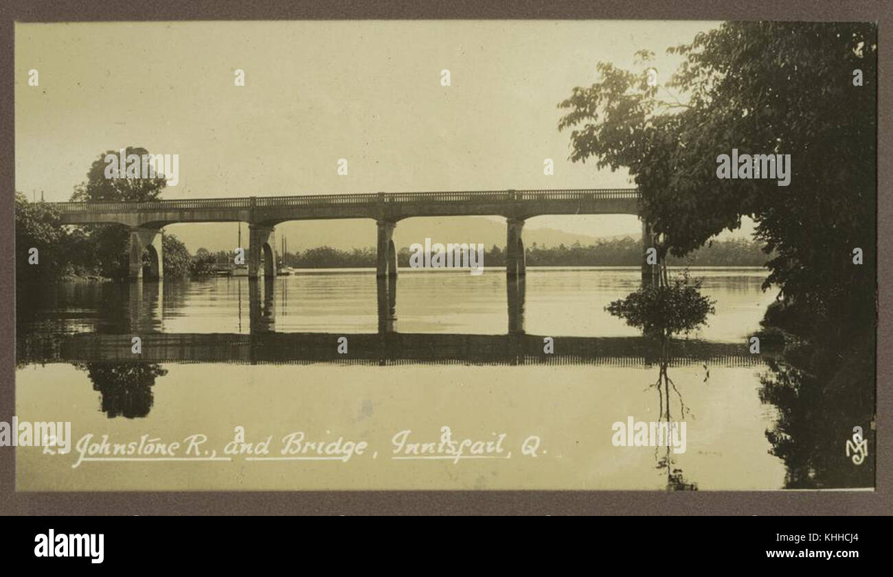 2 258821 Bridge spanning the Johnstone River at Innisfail, 1930 Stock ...
