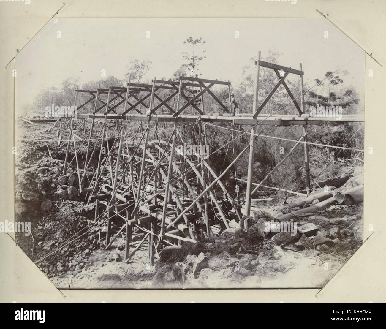 2 255942 Looking down on the scaffolding during construction of Deep ...