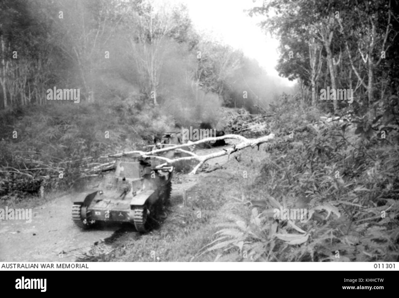 Three japanese Type 95 Ha-Go light tanks destroyed Stock Photo - Alamy