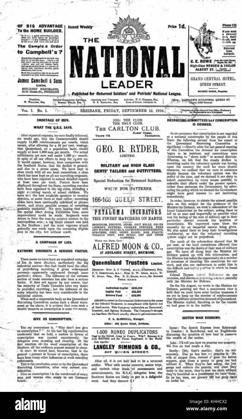 The National Leader (Brisbane, QLD Stock Photo - Alamy