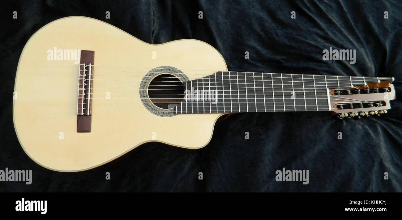 11-string alto guitar by Heikki Rousu Stock Photo - Alamy
